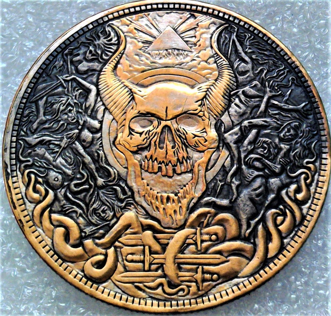 Hobo Nickel Satan the Devil Demonic Coin Custom Artistic - Etsy