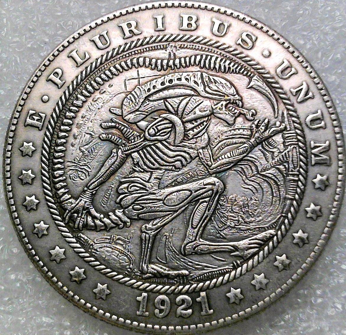 Hobo Coin ALIEN COIN - Etsy