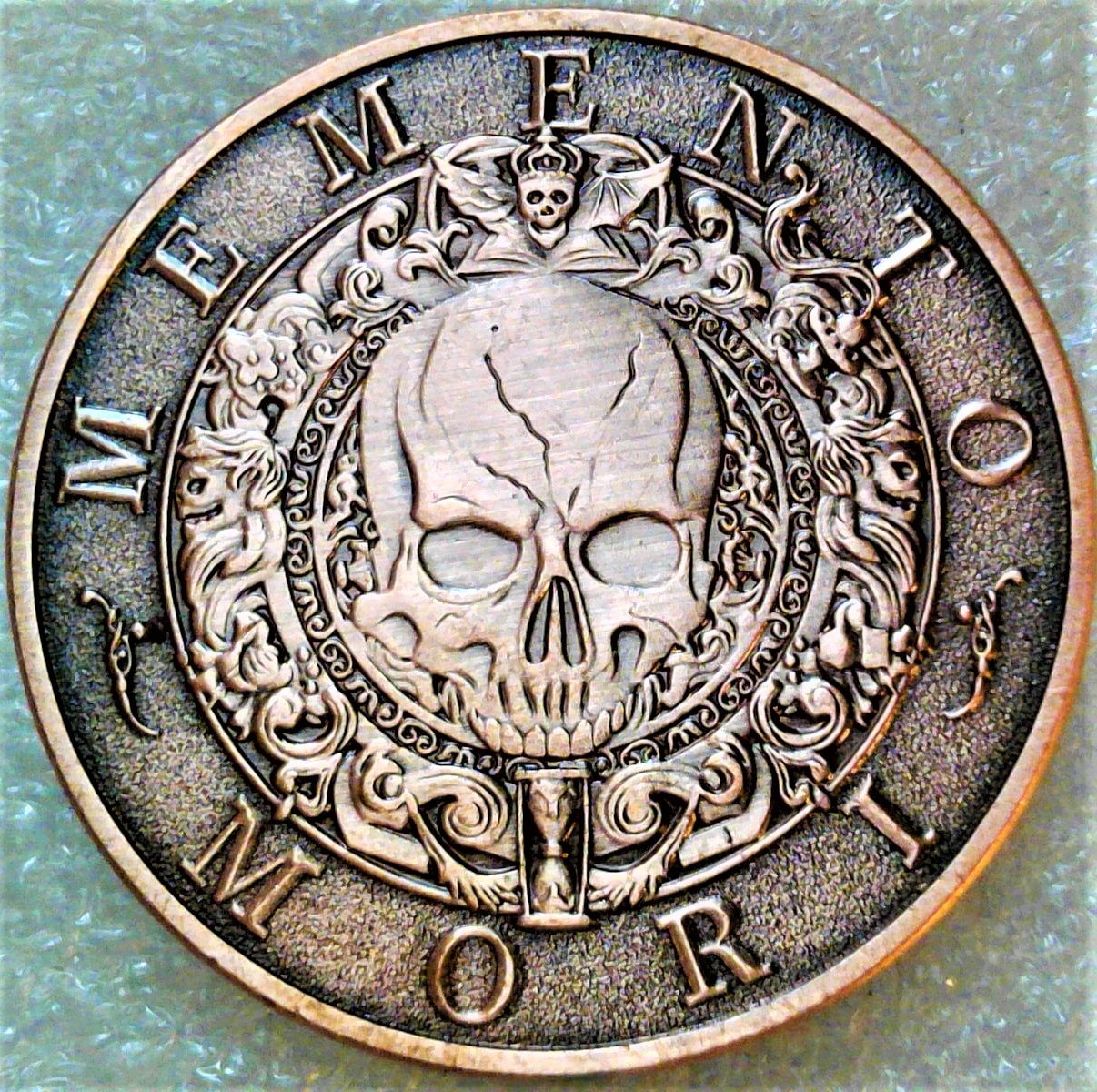 Memento Mori Bronze Challenge Coin Motivational for Men - Etsy