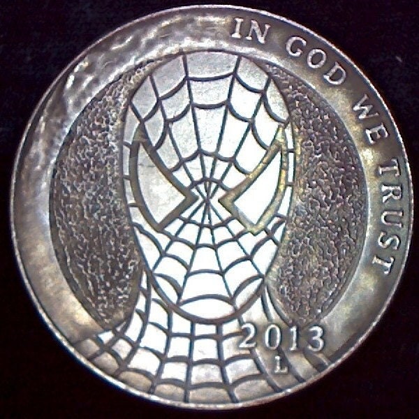 Hobo Nickel Spiderman Coin | Etsy