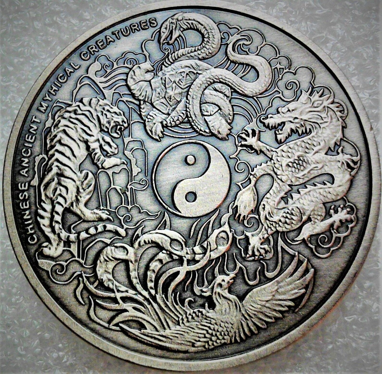 Chinese Acient Mythical Creatures Coin - Etsy