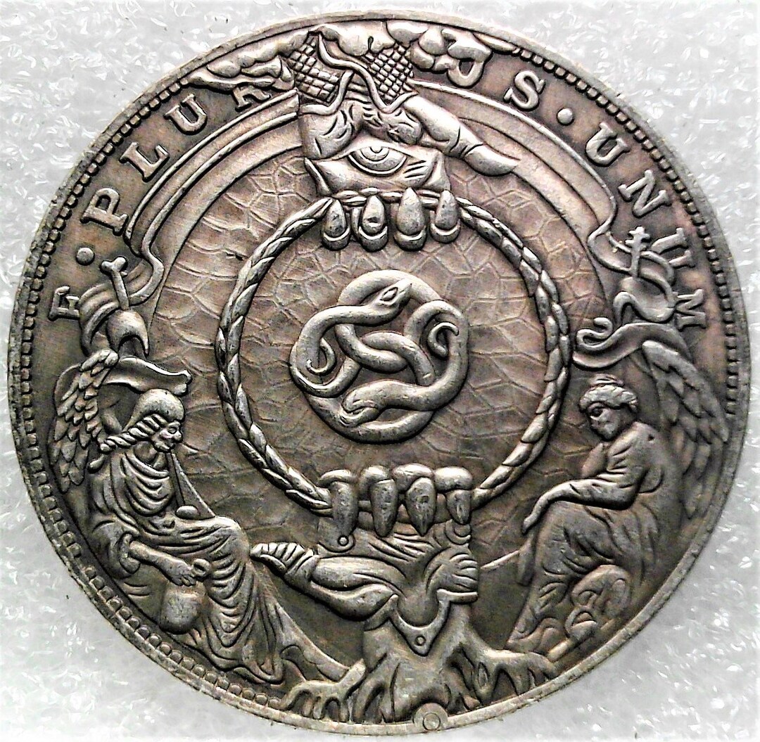 Demonic Hands With All Seeing EYE Hobo Coin - Etsy