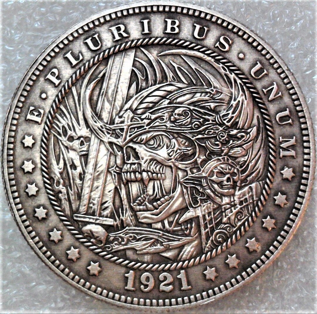 Hobo Nickel - Demon Worrior Coin - Hobo Coin - Etsy