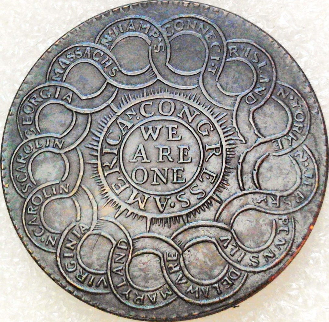 United States of America Continental 1776 Dollar Fugio Franklin Copy ...