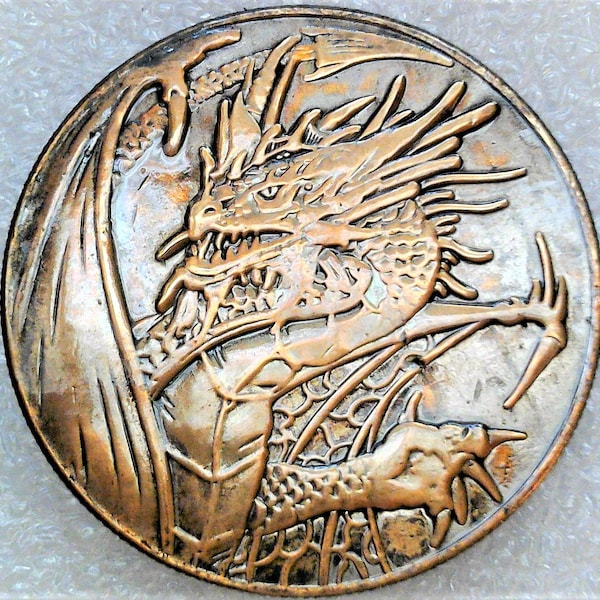 Dragon Coin - Etsy
