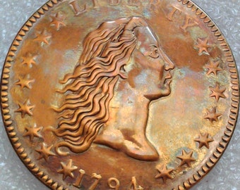 1794 Flowing Hair Reproduction Dollar Replica Vintage Color Copy Coin ...