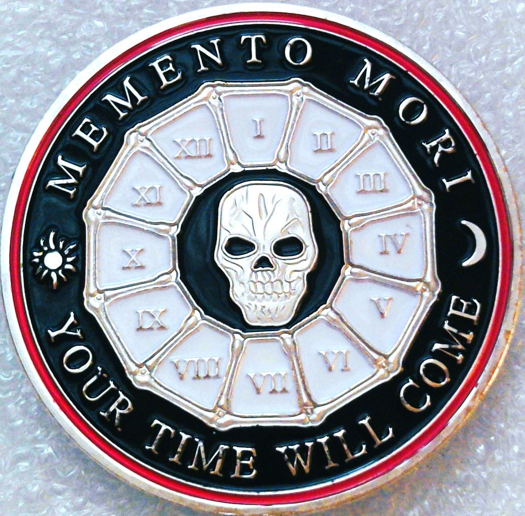 Memento Mori Bronze Challenge Coin | Motivational for Men, Husband ...