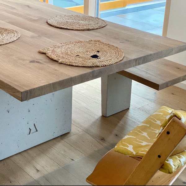 Concrete Table - Etsy