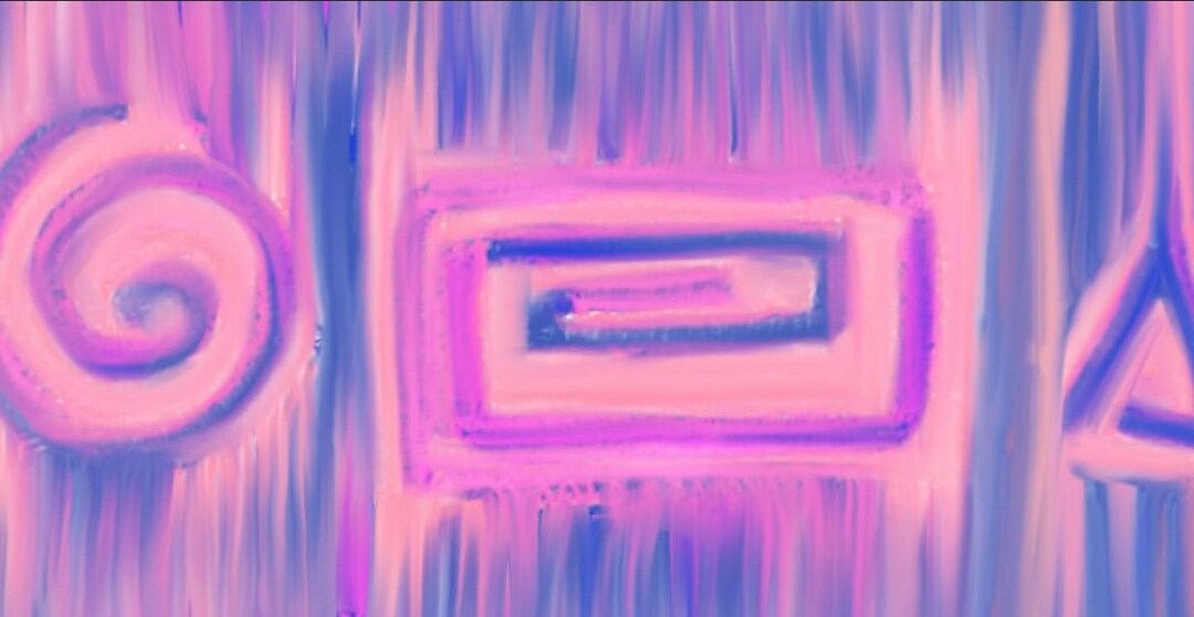 Fuschia and Violet Abstract Printable Digital Original - Etsy