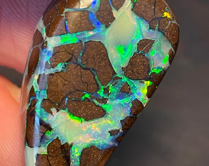 Gem Grade Top Matrix Boulder Opal (queensland Australia) Insane Colors ...