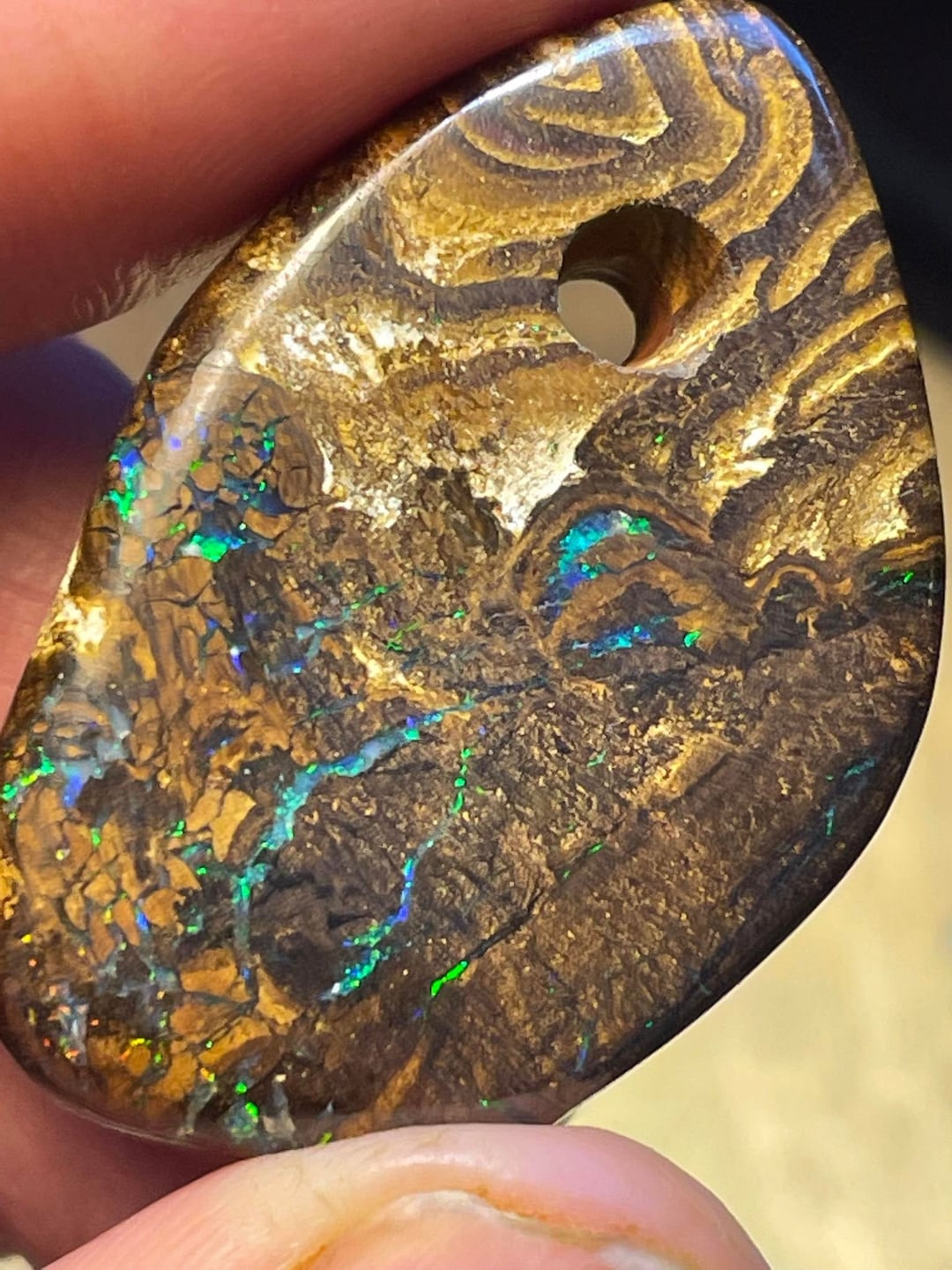 Insane Boulder Matrix Opal Pendant Freeform 65 Carats 38 Mm X 25 Mm X 7 ...