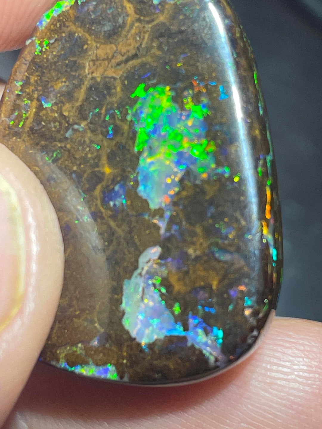 Unique Colorful Boulder Opal Multi Color queensland Australia 31.3 ...