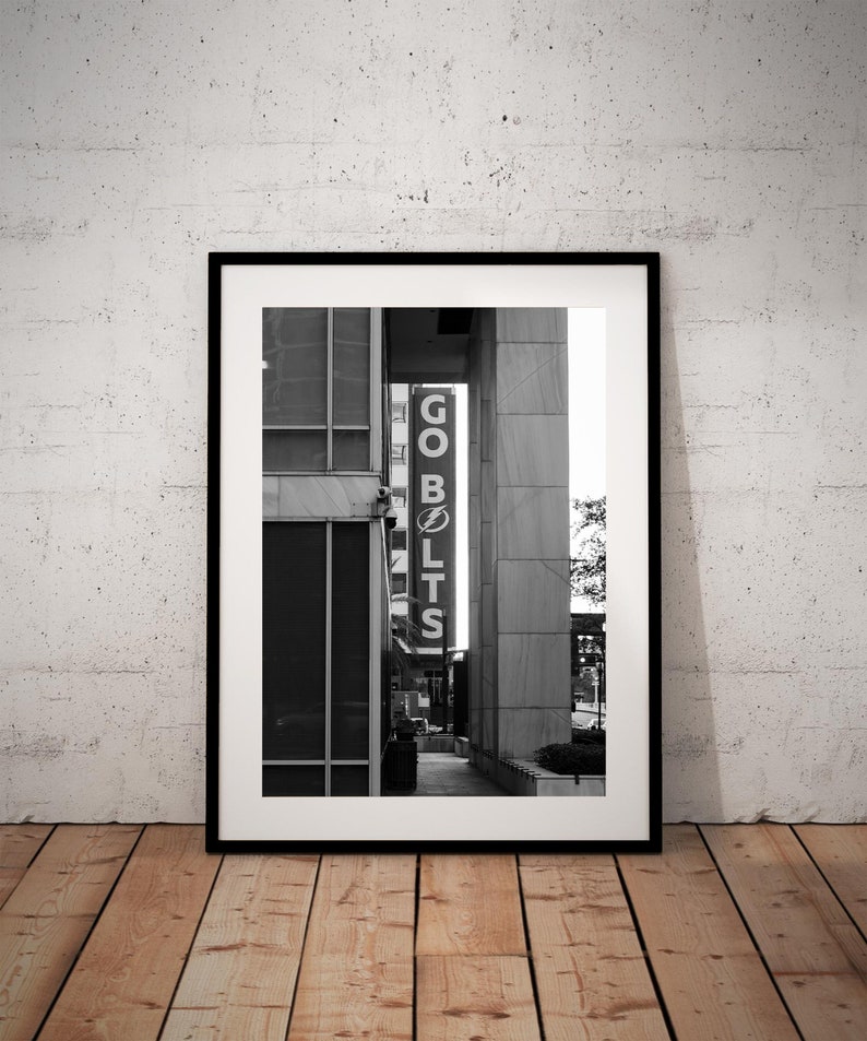 Go Bolts Hockey Tampa Bay Lightning Photography Wall Art Decor - Etsy