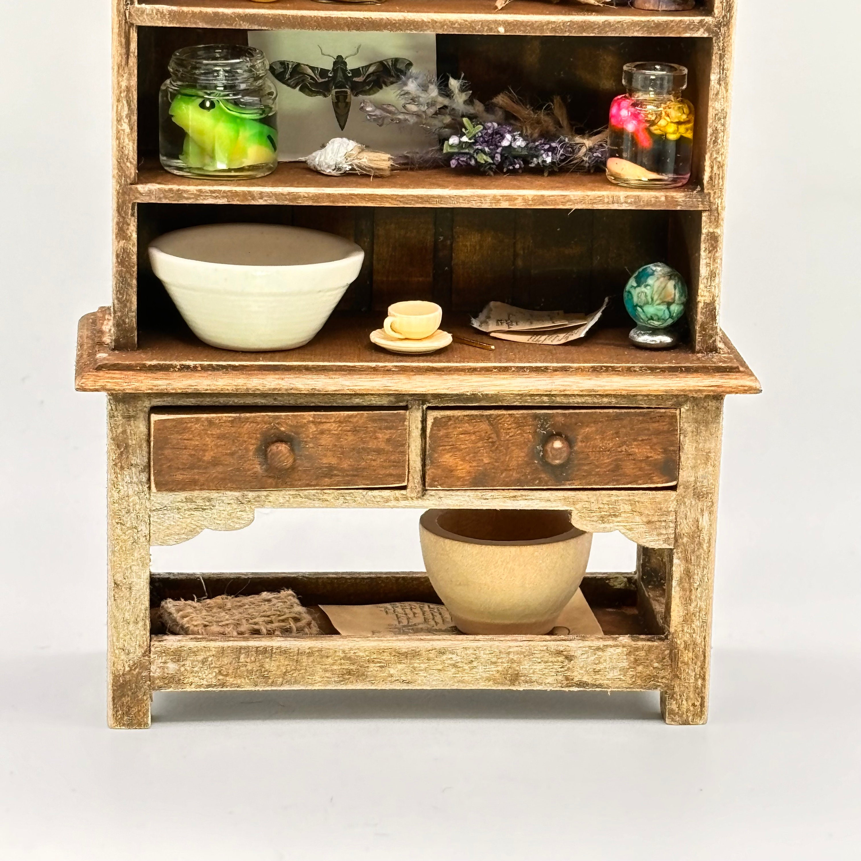 Handcrafted Mini Apothecary Cabinet Dollhouse Collectible Decor - Etsy