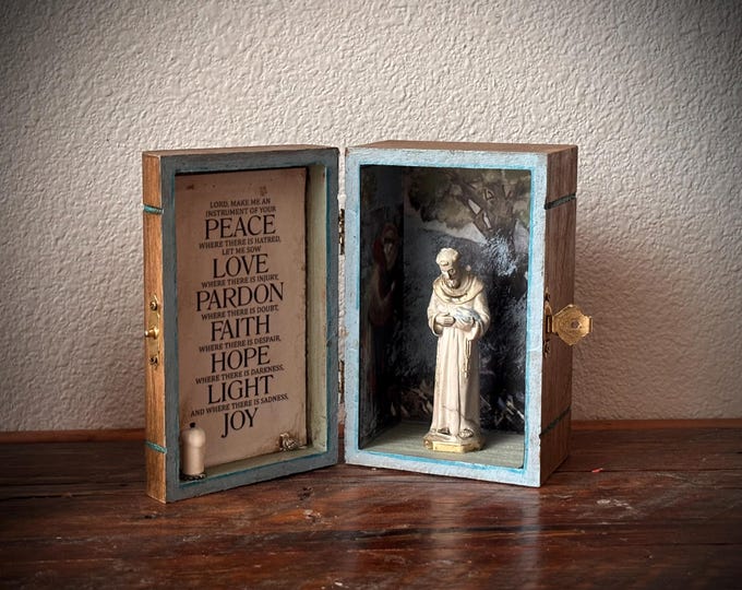 St Francis of Assisi “prayer for Peace” Catholic Alter/shrine, AA 11th ...