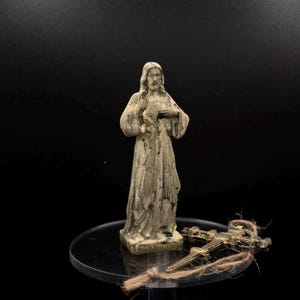 Divine Mercy Jesus Miniature 3 Inch Statue Figurine With Crucifix ...
