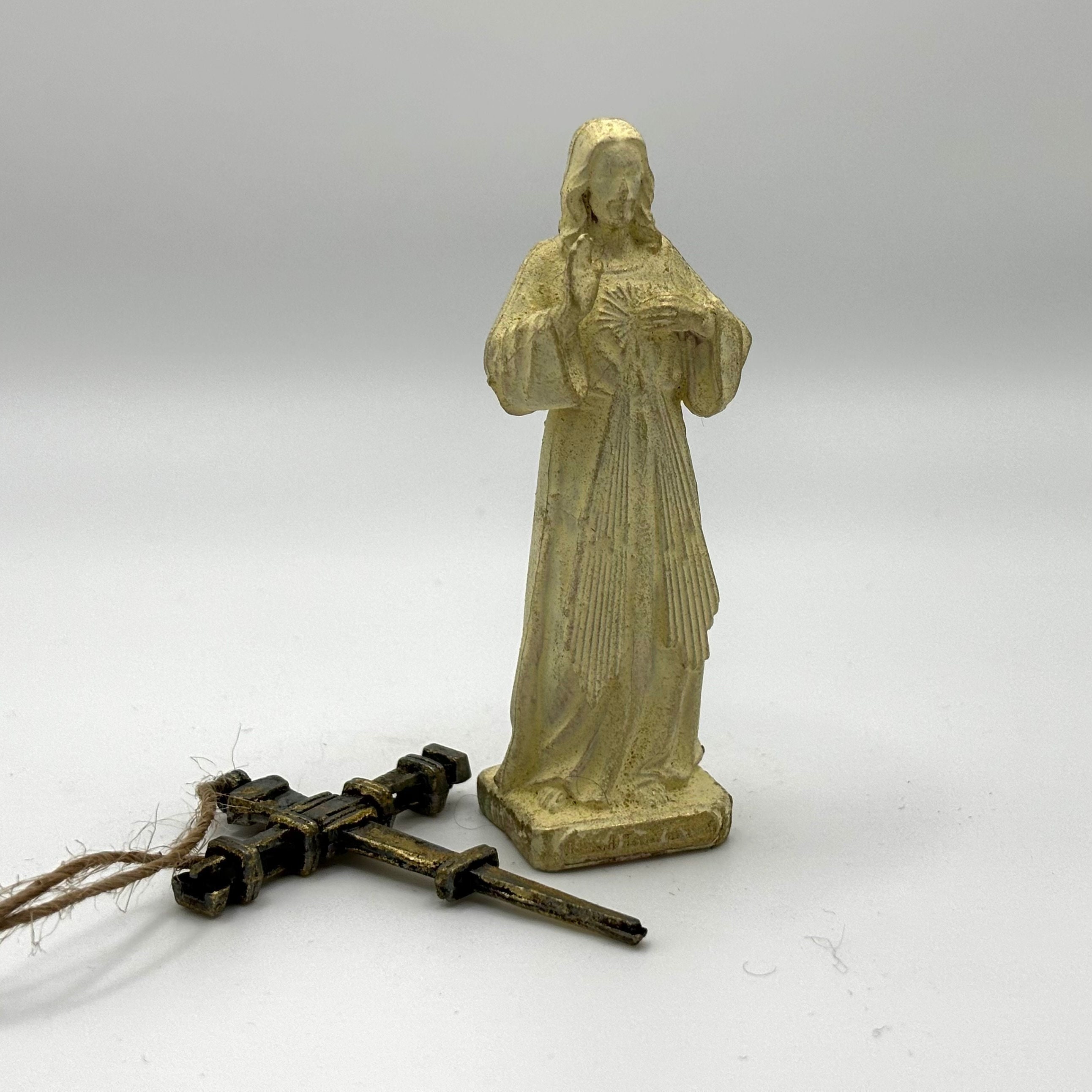 Divine Mercy Jesus Miniature 3 Inch Statue Figurine With Crucifix - Etsy