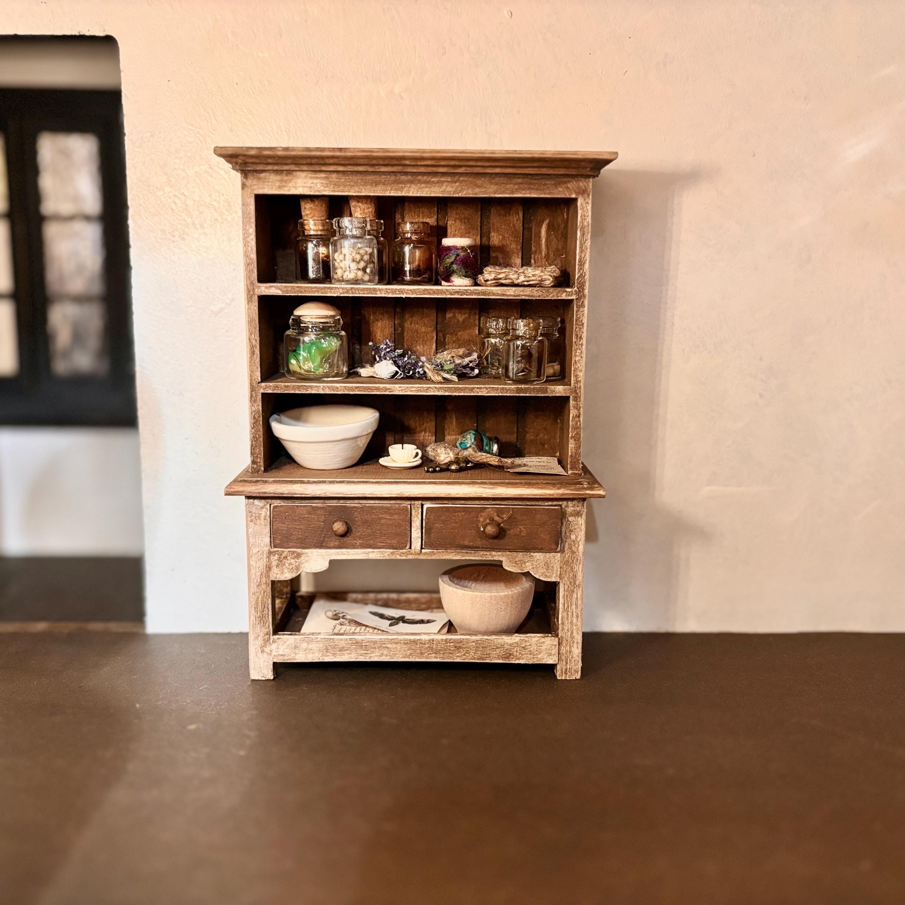 Handcrafted Mini Apothecary Cabinet Dollhouse Collectible Decor - Etsy