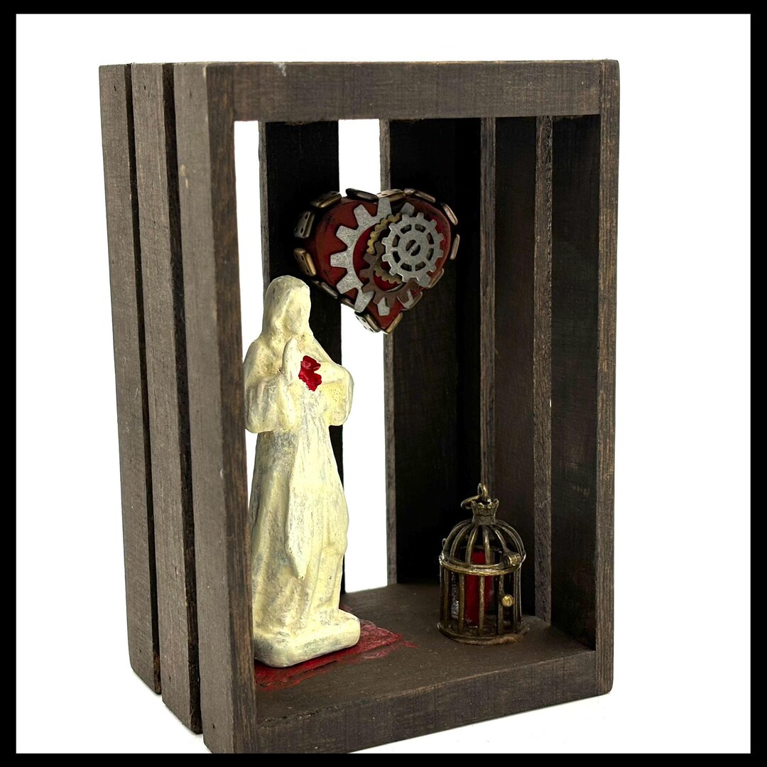 Miniature Collectible Saints Figurine Heart Tiny Catholic Devotional ...