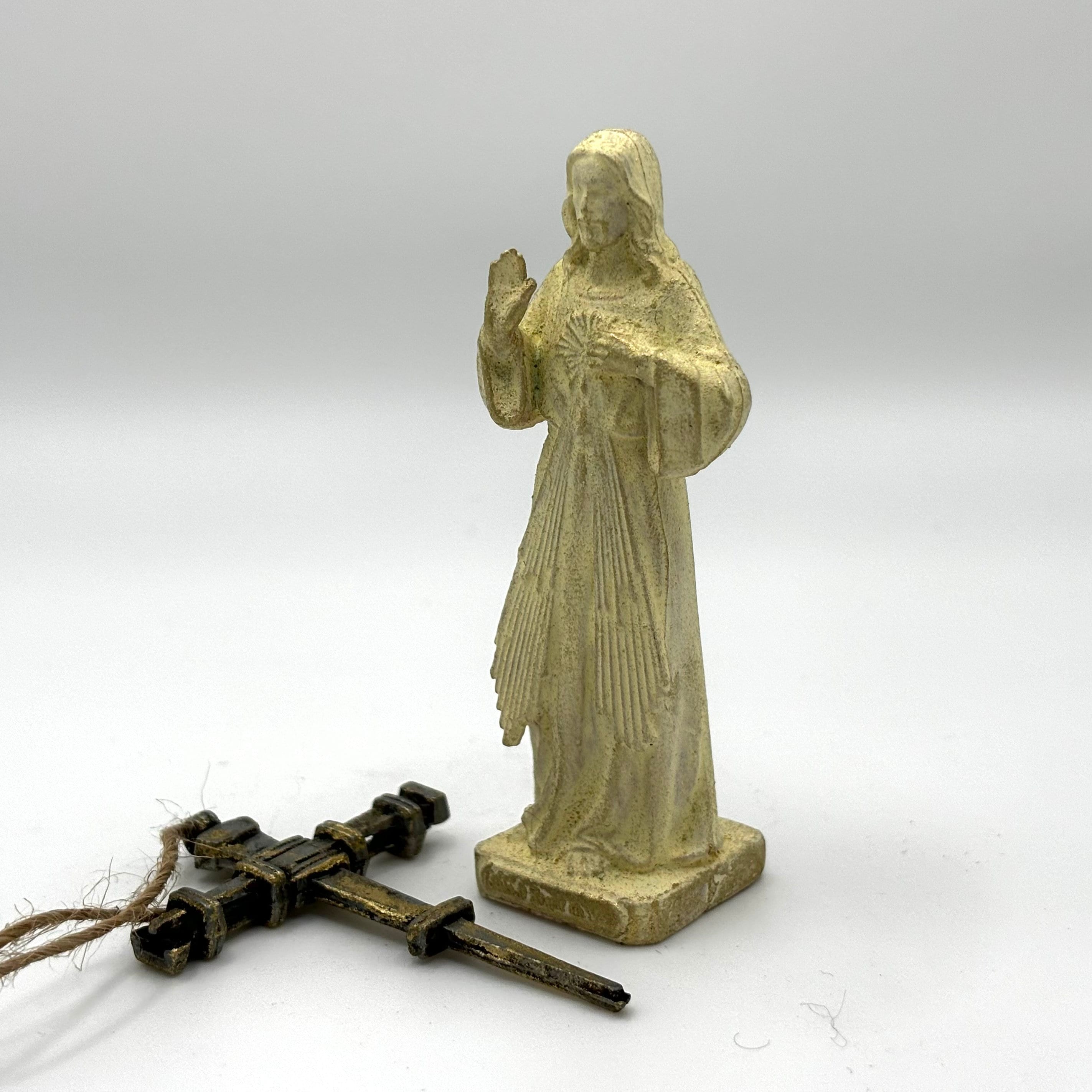 Divine Mercy Jesus Miniature 3 Inch Statue Figurine With Crucifix - Etsy