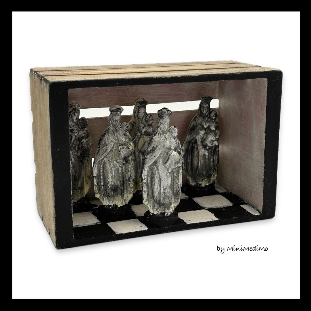 Hand-painted Miniature Saints Chess Pieces - Religious Collectible ...