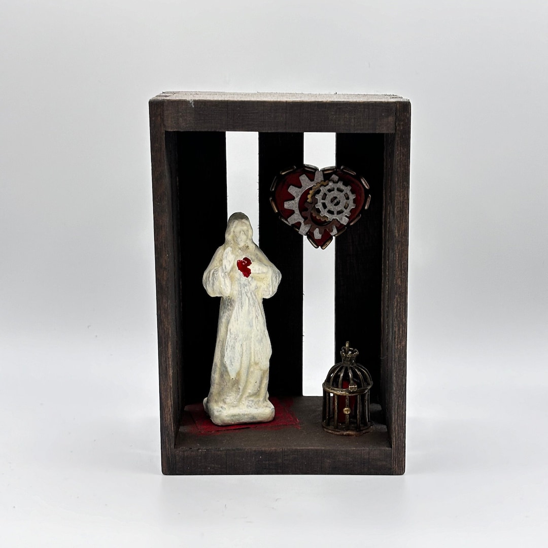Miniature Collectible Saints Figurine Heart Tiny Catholic Devotional ...