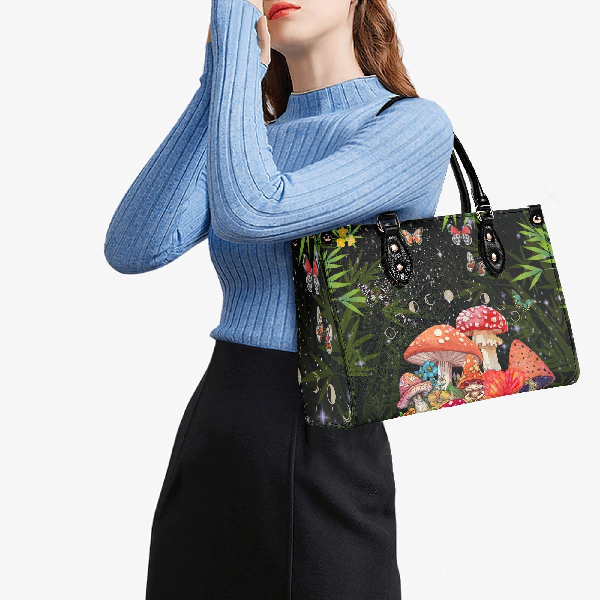 Red Mushroom Starry Night Shoulder Handbag Bag - Etsy