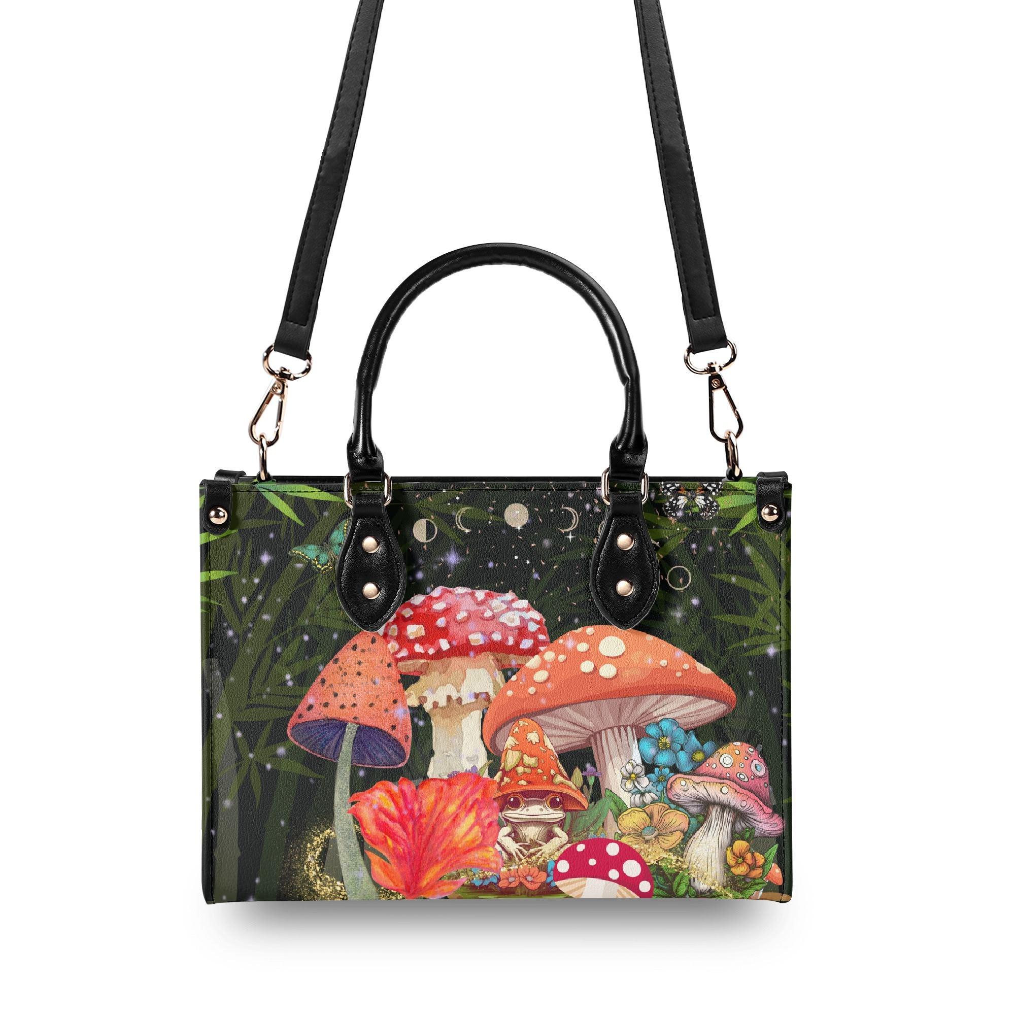 Red Mushroom Starry Night Shoulder Handbag Bag - Etsy