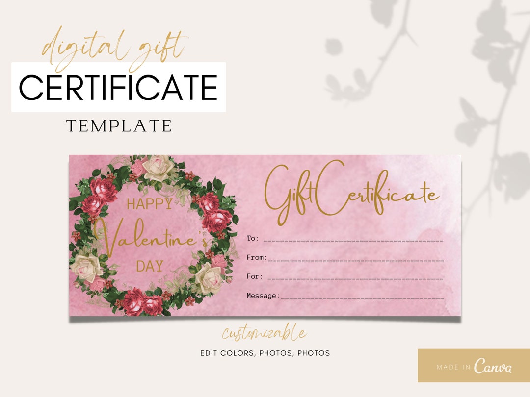 Editable Love Coupon, Gift Card Template, Small Business, Gift Cards ...