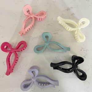Bow Claw Clips, Coquette Bow Claw Clips, Trendy Claw Clips for Hair ...