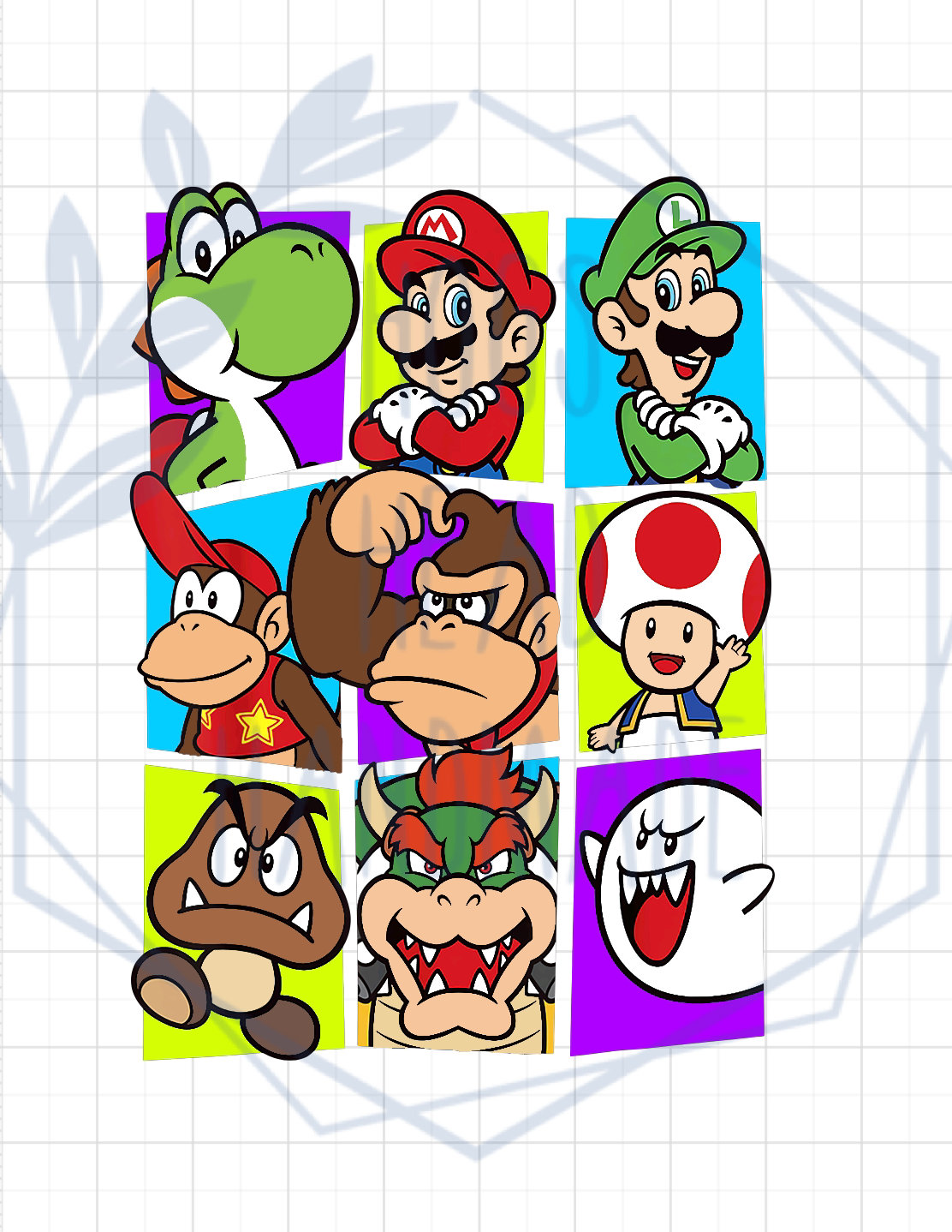 Super Mario Gang Iron ON - Etsy