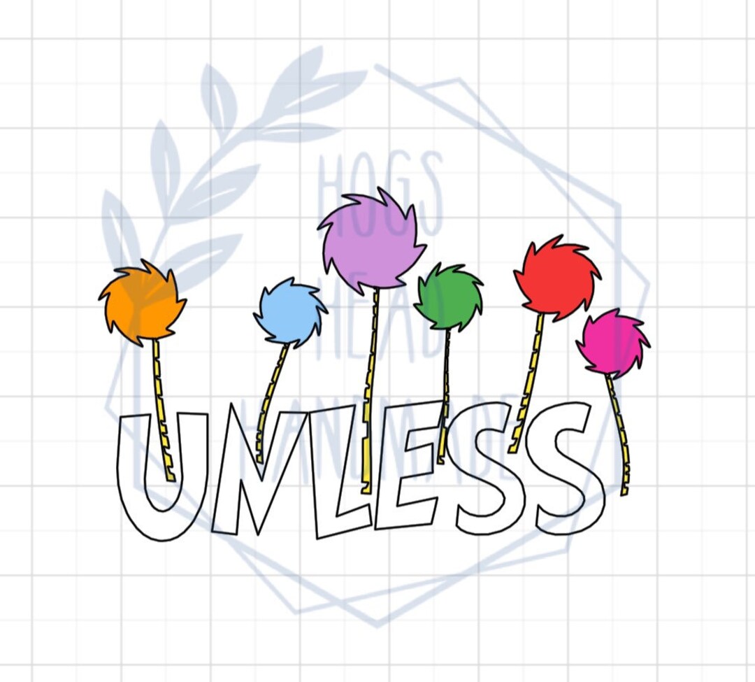 Unless Lorax Iron On - Etsy