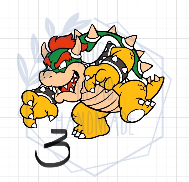 Bowser Iron on or Sublimation - Etsy