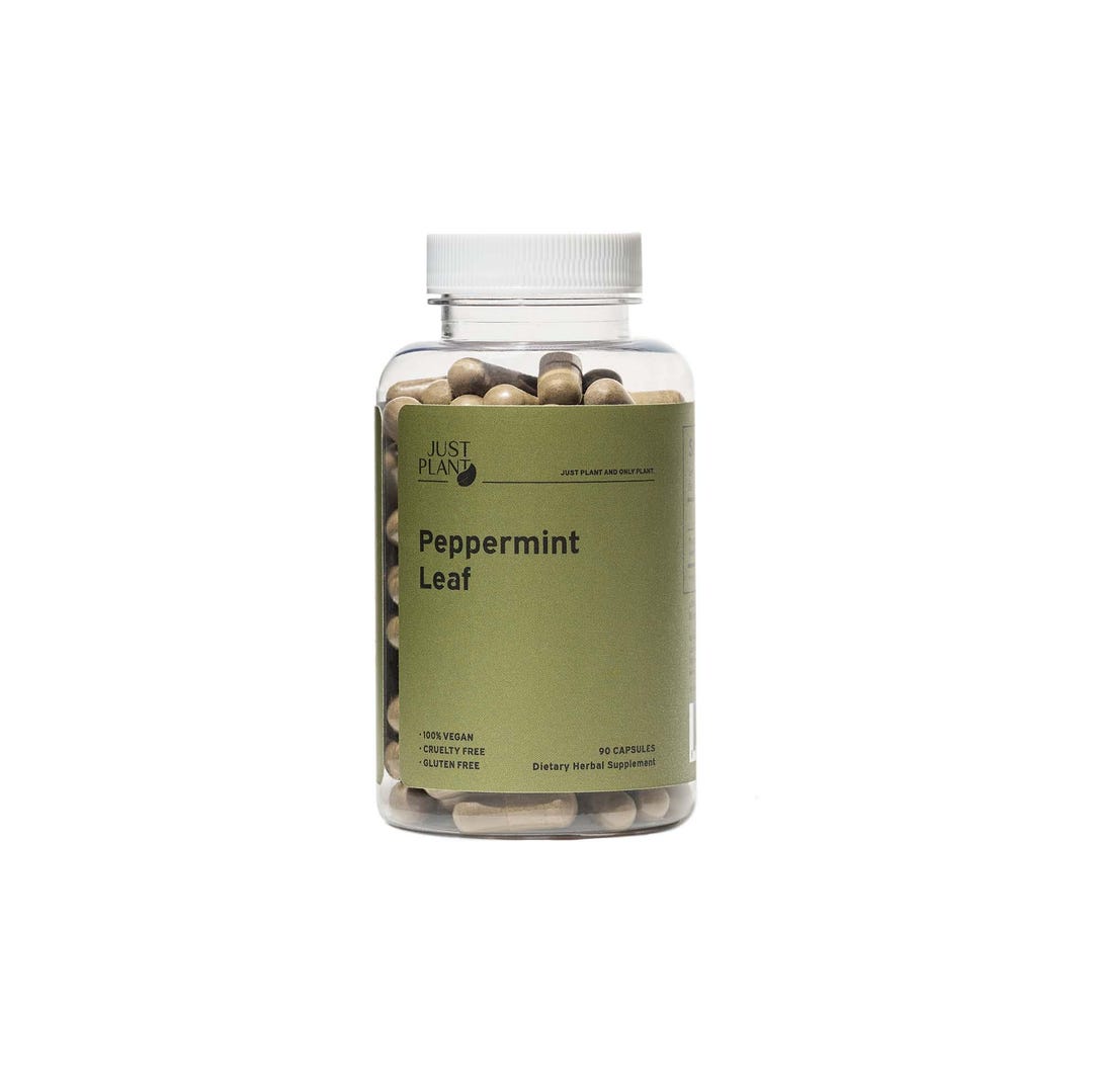 Just Plant Peppermint Leaf Supplement – 90 Vegan Capsules, 750 Mg - Etsy