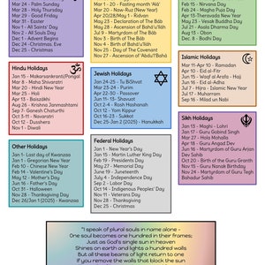 INTERFAITH 2024 CALENDAR - Downloadable - Etsy UK