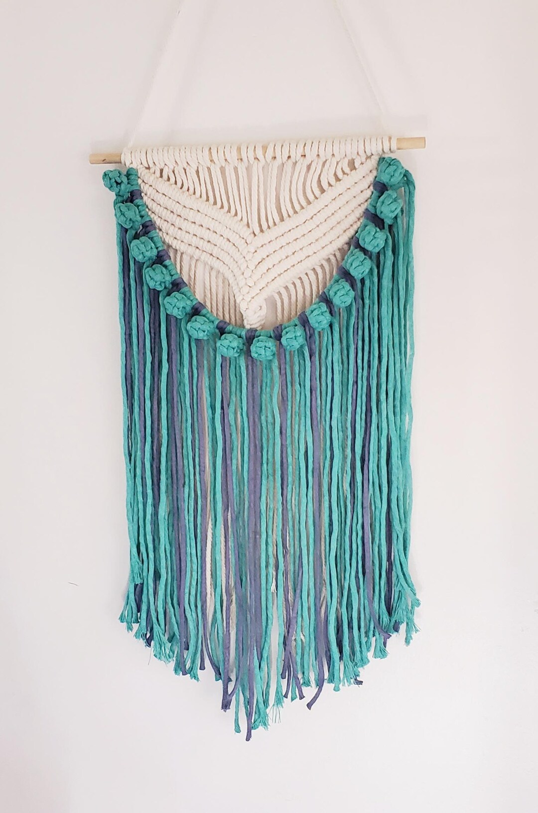 Macrame Seashell Wall Hanging, Van Life, Tiny House, Coastal Beach Vibe, Tapestry, Nursery Decor ...