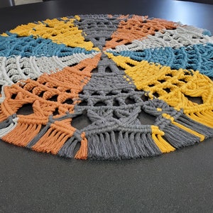 Extra Large Macrame Table Centerpiece, Table Decor, Candle / Plant Mat ...