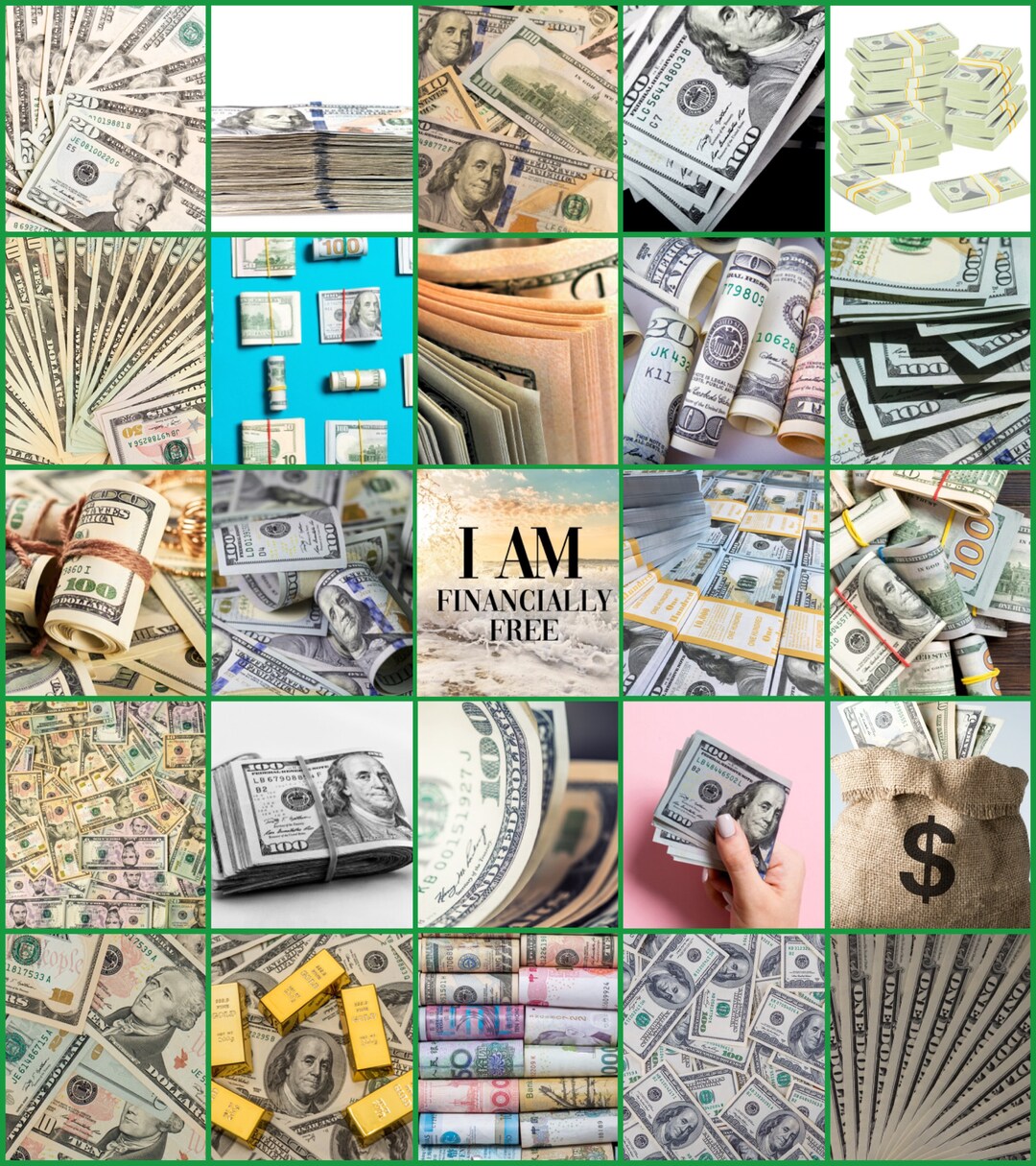 Abundance Digital Photos Wall Collage Kit | 120 Pictures Digital ...