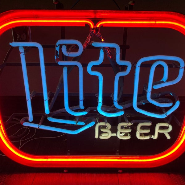 Miller Lite Neon Sign - Etsy