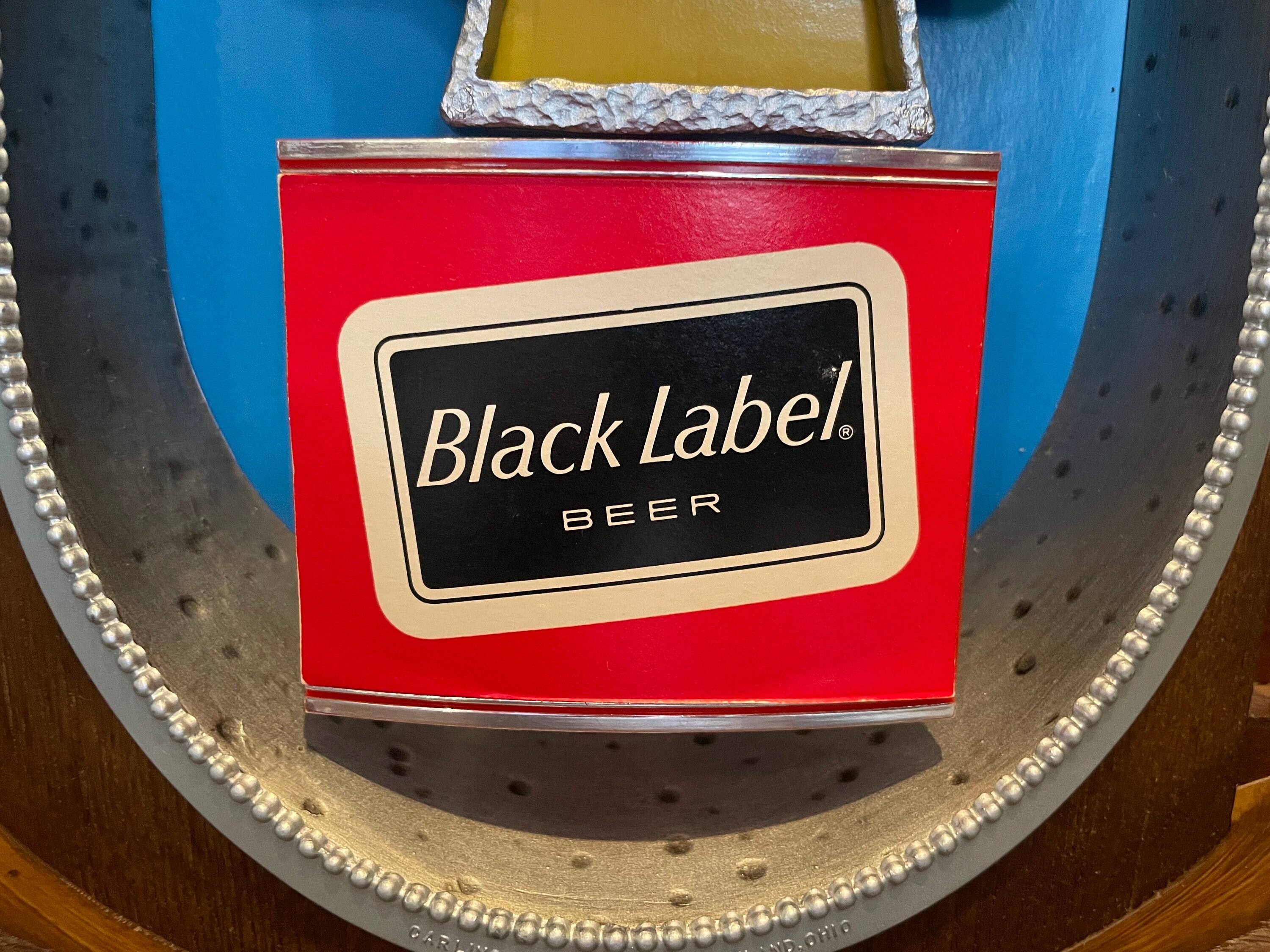 Vintage Carling Black Label Beer Sign Tankard Breweriana - Etsy