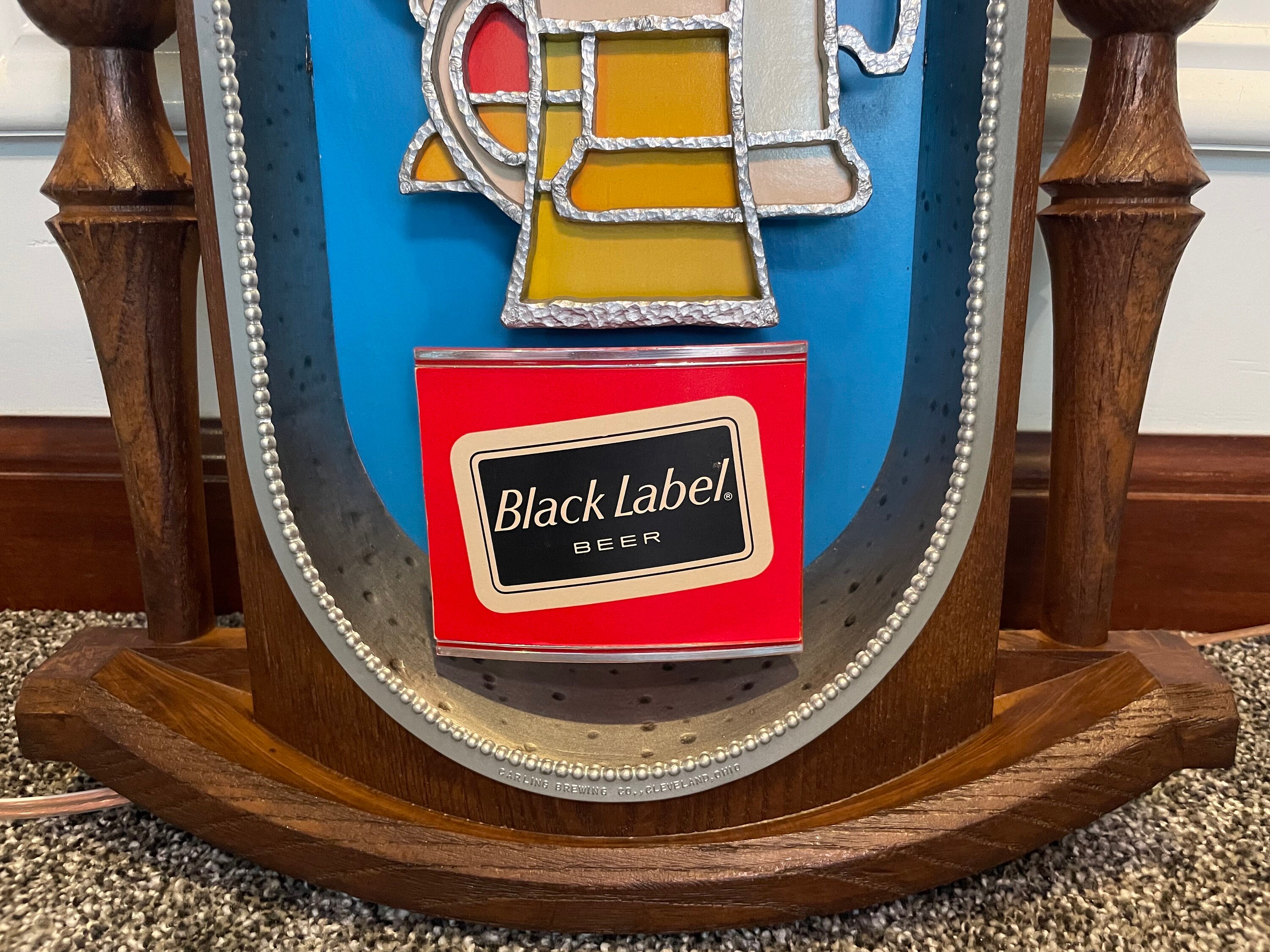 Vintage Carling Black Label Beer Sign Tankard Breweriana - Etsy