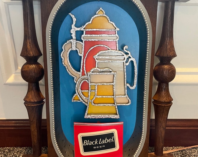 Vintage Carling Black Label Beer Sign - Tankard Breweriana Design ...