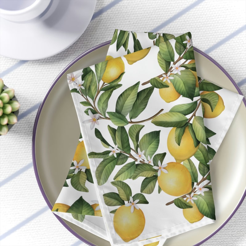 Lemon Napkins - Etsy