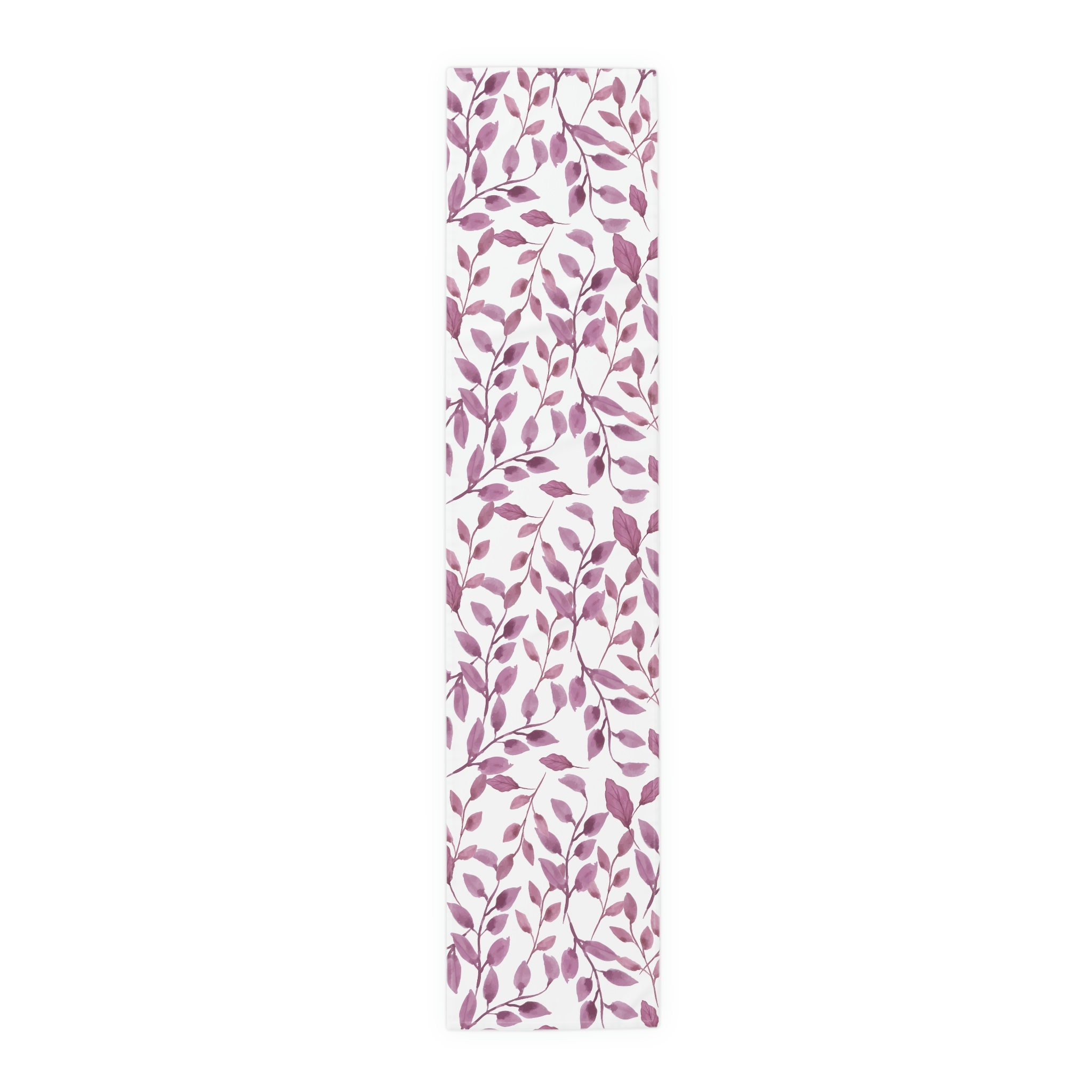 Purple Leaf Table Runner, Leaf Table Decor, Purple Table Runner ...