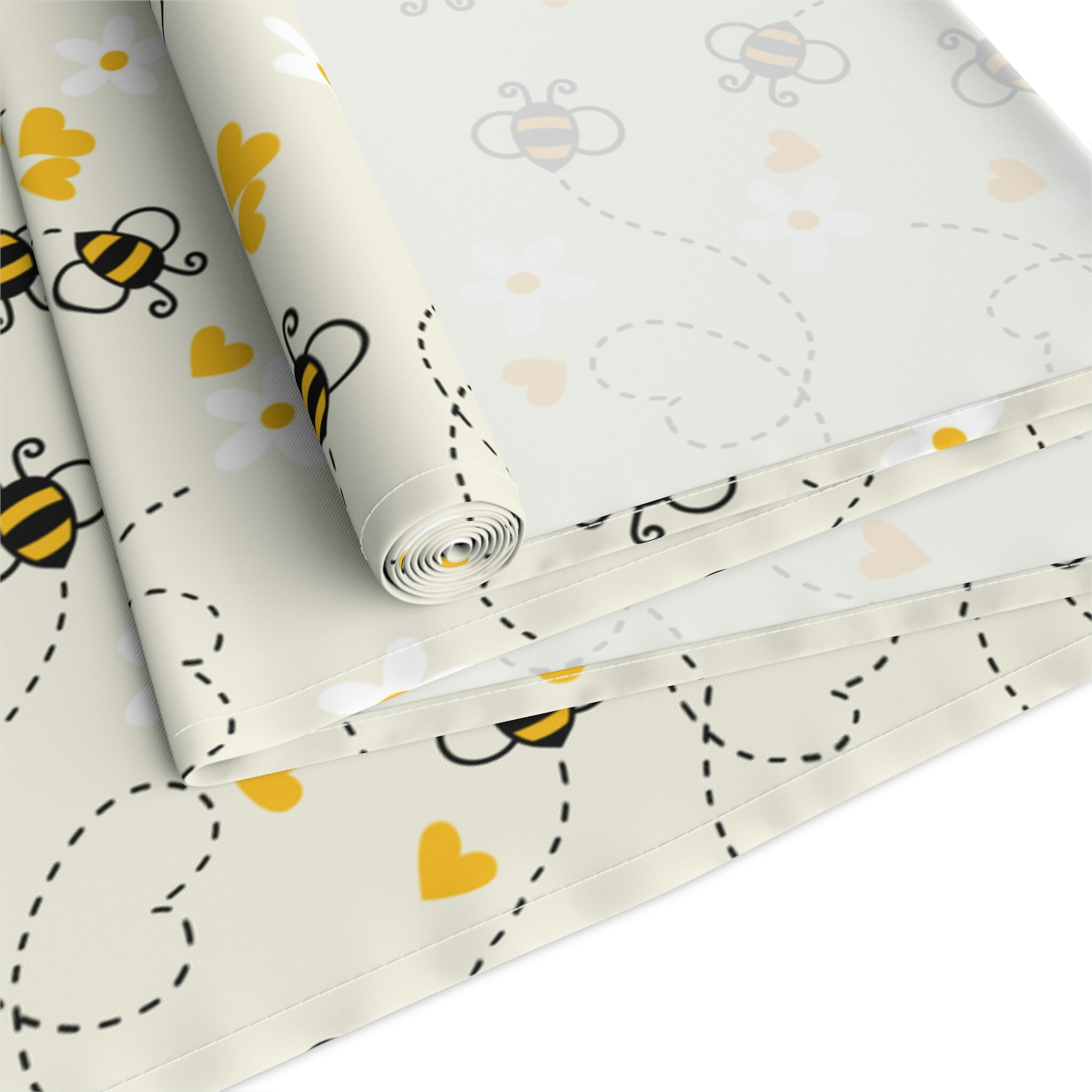 Honey Bee Table Runner Summer Table Runner Bumble Bee Decor - Etsy