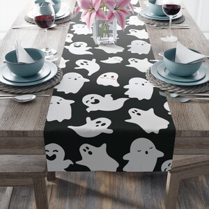 Ghost Table Runner, Halloween Table Runner, Ghost Table Decor ...
