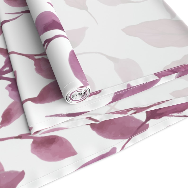 Purple Leaf Table Runner, Leaf Table Decor, Purple Table Runner ...