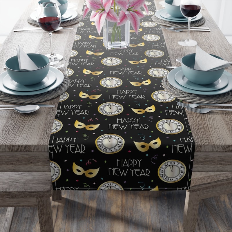 New Years Table Linens - Etsy