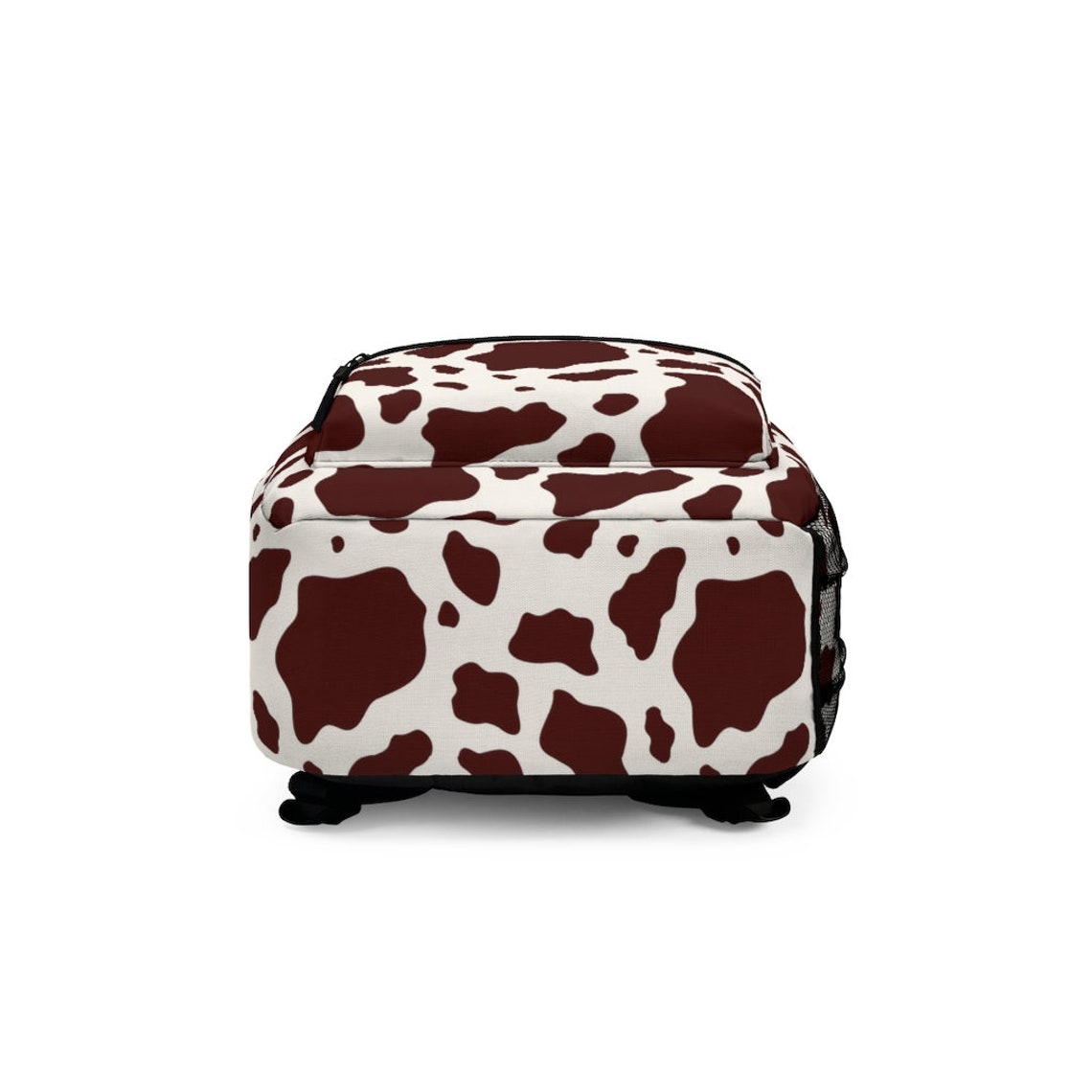 Cow Print Backpack Brown Cow Print Bag Girls Bookbag Cow - Etsy