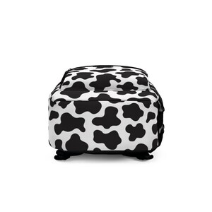 Cow Print Backpack, Girls Bookbag, Cow Print School Bag, Custom ...